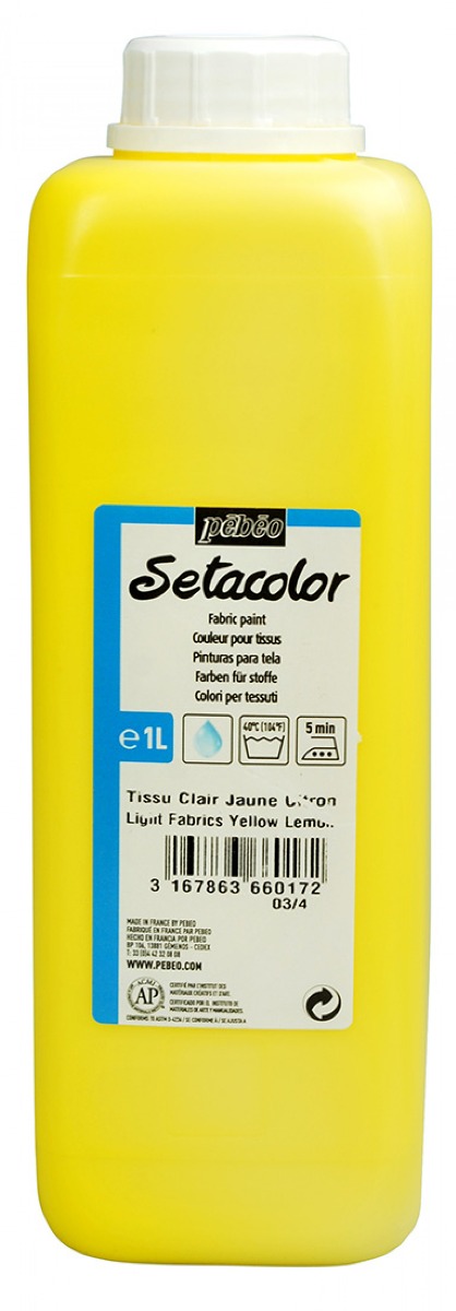 SETACOLOR LIGHT FABRICS 1 L LEMON YELLOW – Pébéo